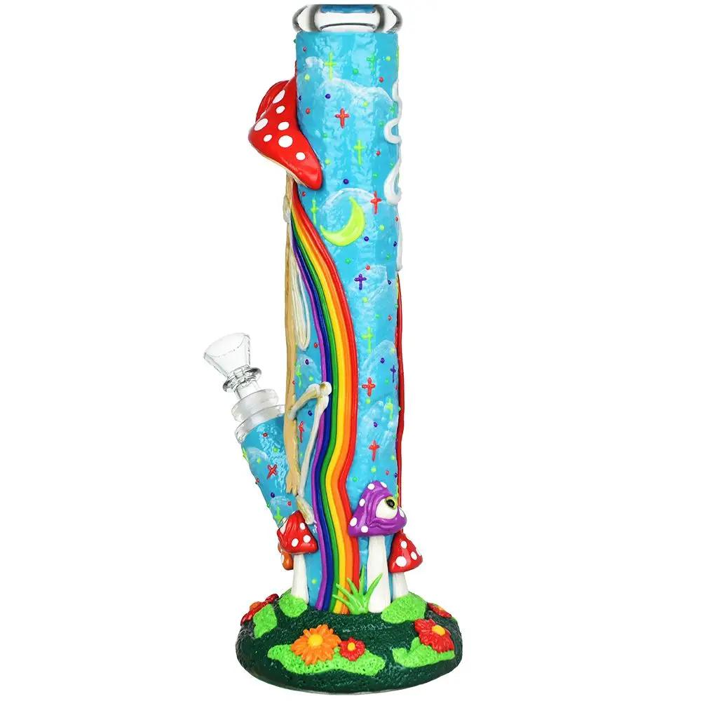 Skeleton Rainbow Glow 11.5" Tube Bong - Skeleton Rainbow Glow Bong ...