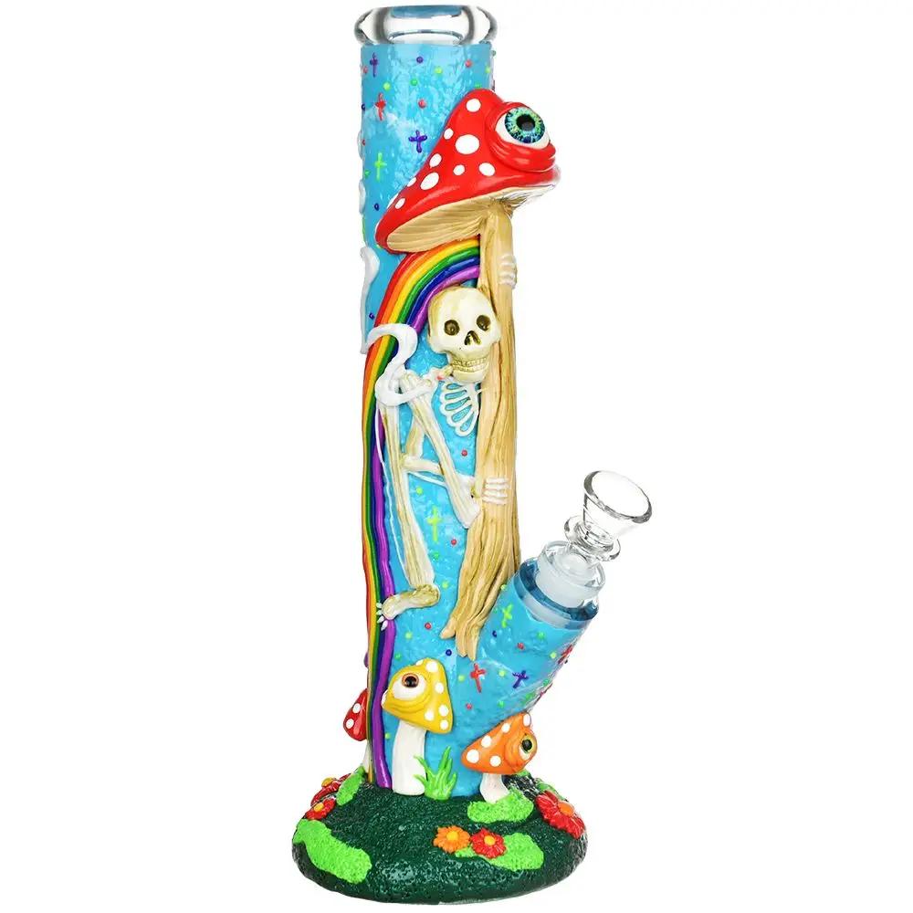Skeleton Rainbow Glow 11.5" Tube Bong - Skeleton Rainbow Glow Bong ...