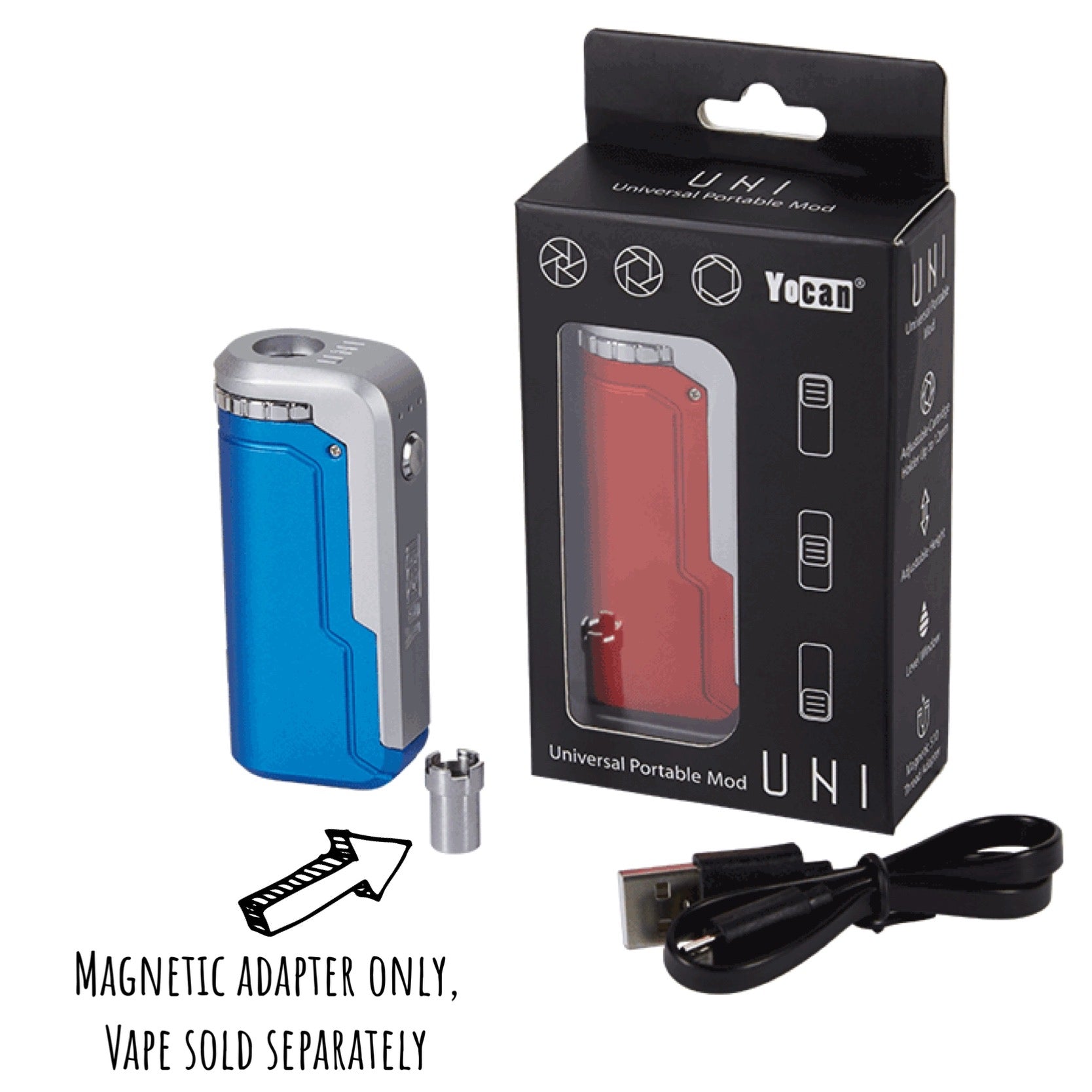 Yocan UNI Magnetic Cartridge Adapters at Mission Dispensary